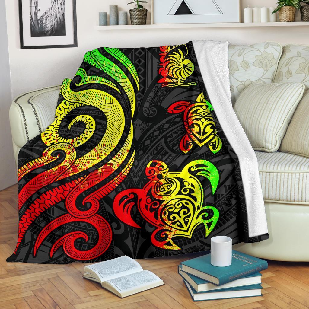 New Caledonia Premium Blanket - Reggae Tentacle Turtle – Aljaira