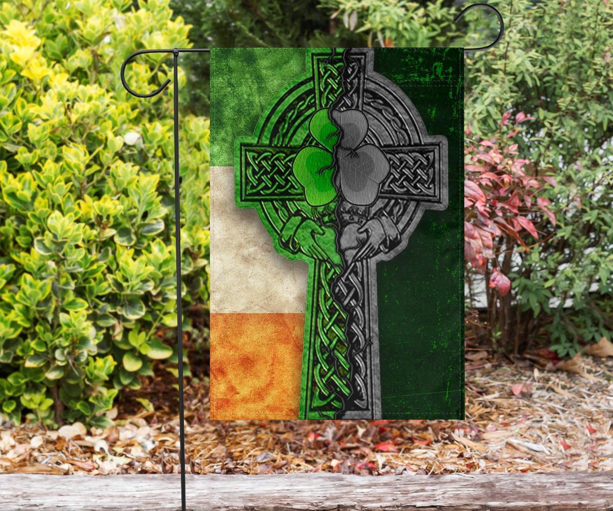 Ireland Celtic Flag - Irish Claddagh Cross – Aljaira
