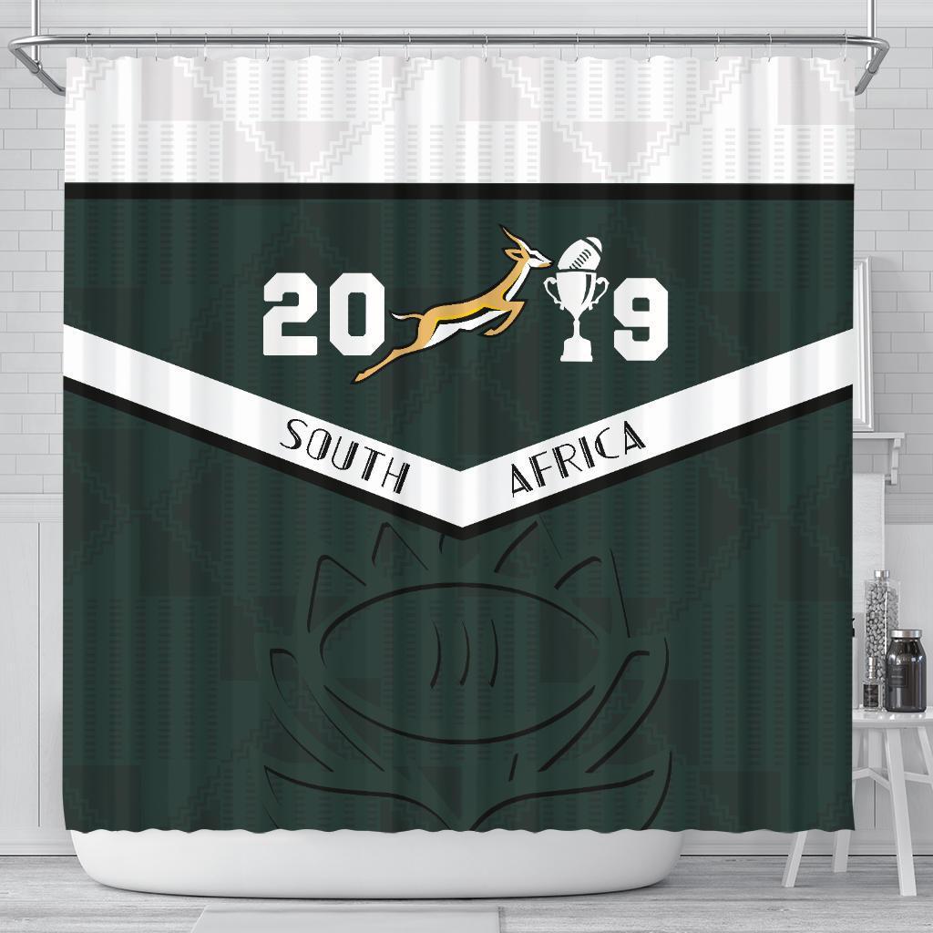 South Africa Springbok Champion 2022 Shower Curtain – Aljaira