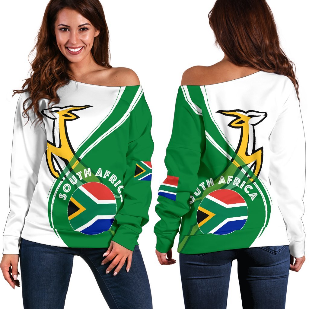 South Africa Off Shoulder Sweater - New Generation Springboks – Aljaira