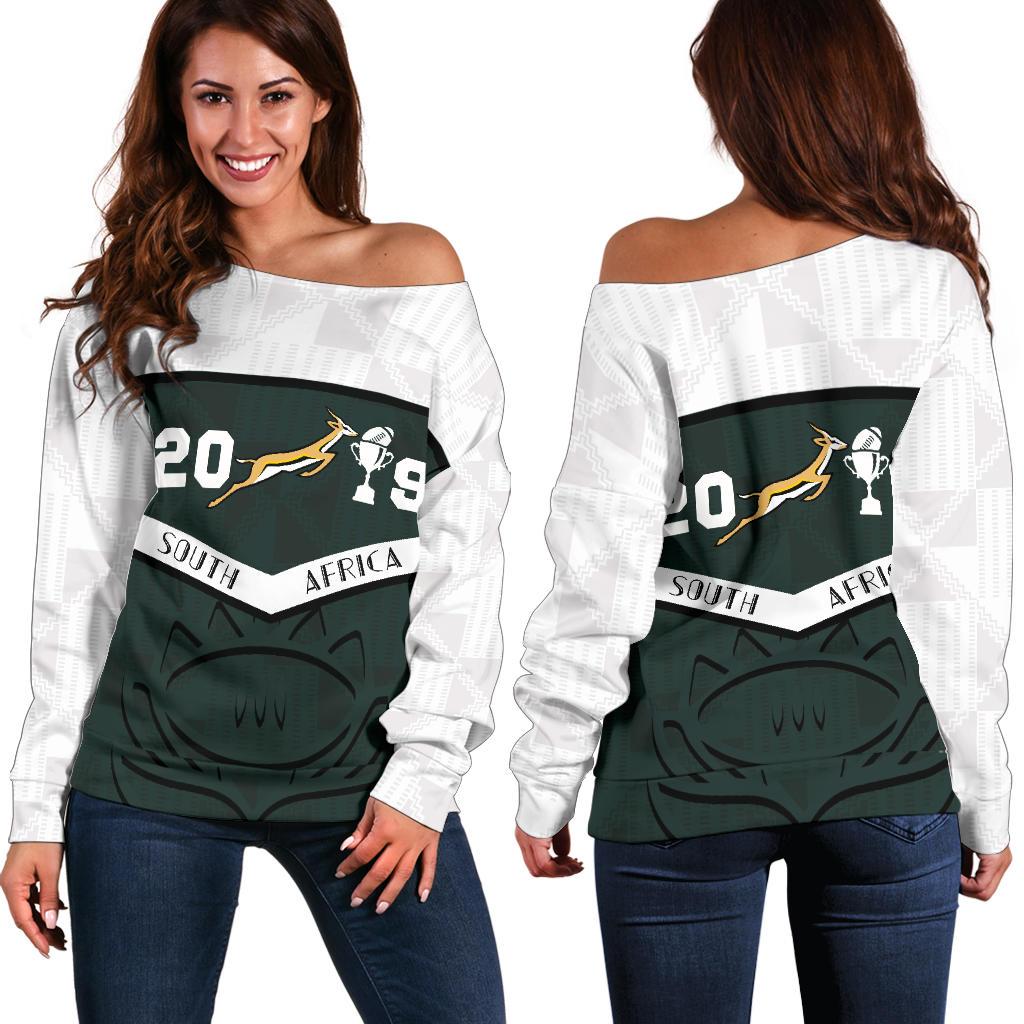 South Africa Springbok Champion 2022 Off Shoulder Sweater – Aljaira