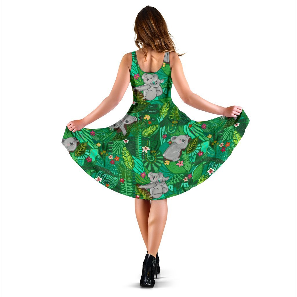 Koala Midi Dress - Koala Patterns – Aljaira
