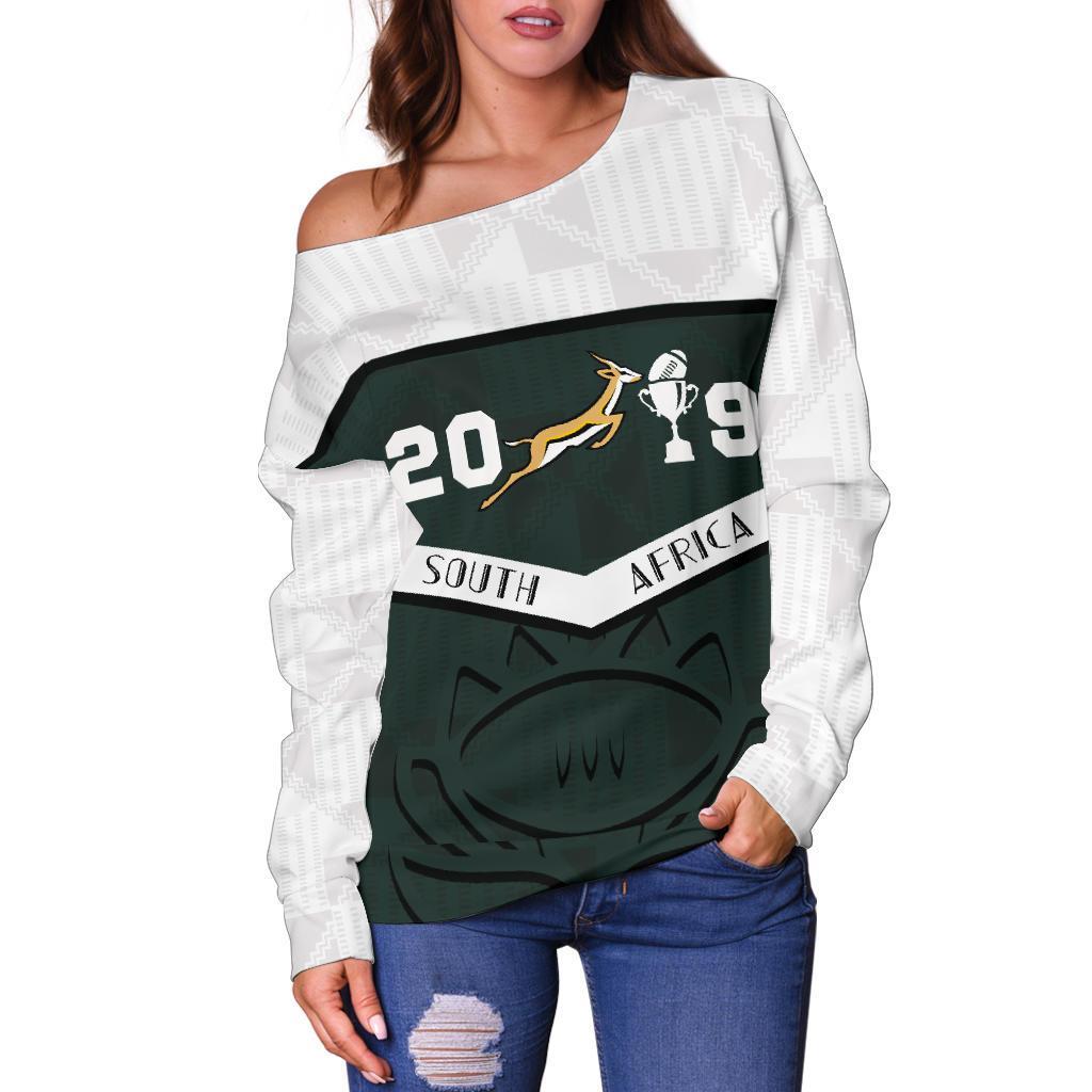South Africa Springbok Champion 2022 Off Shoulder Sweater – Aljaira