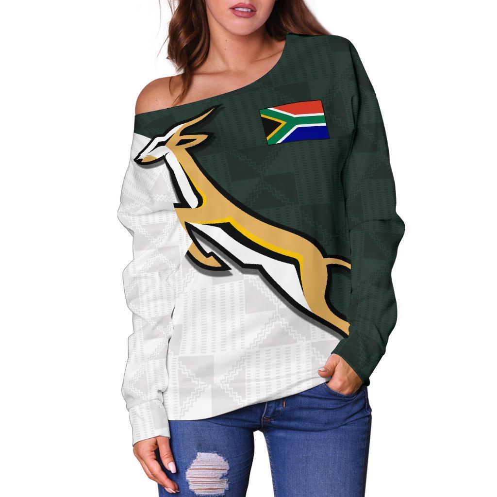 South Africa Springboks Forever Off Shoulder Sweater – Aljaira