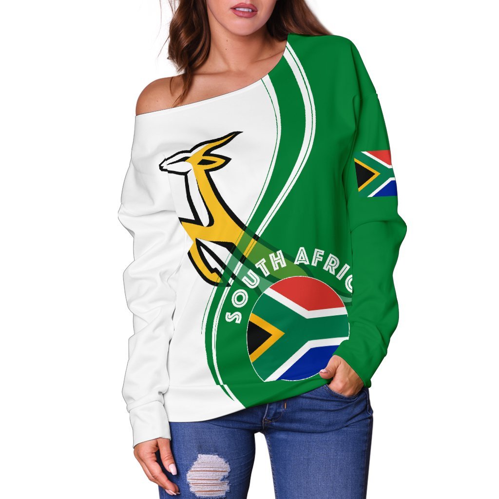 South Africa Off Shoulder Sweater - New Generation Springboks – Aljaira