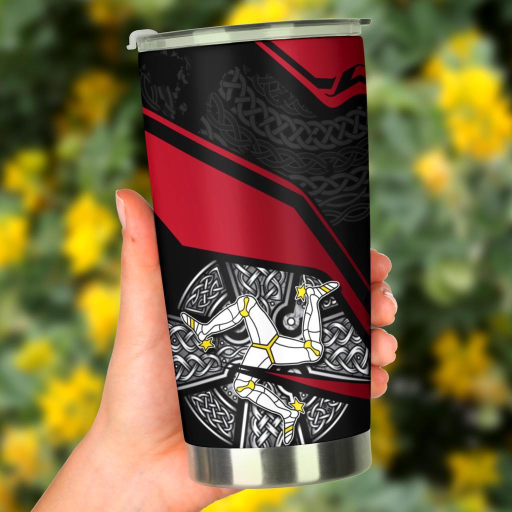 Isle Of Man Celtic Tumbler - Celtic Cross and Manx Triskelion – Aljaira