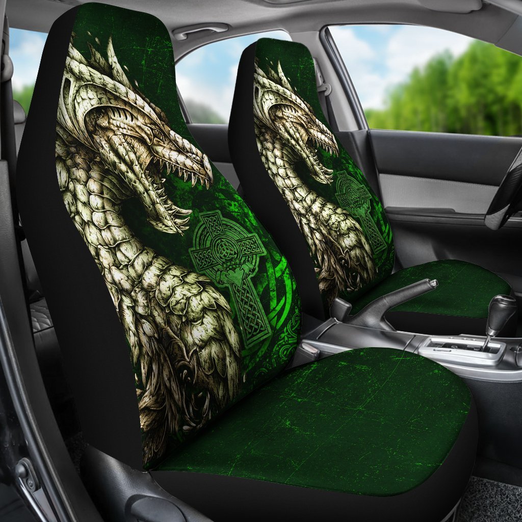 Ireland Celtic Car Seat Covers - Dragon and Claddagh Cross – Aljaira