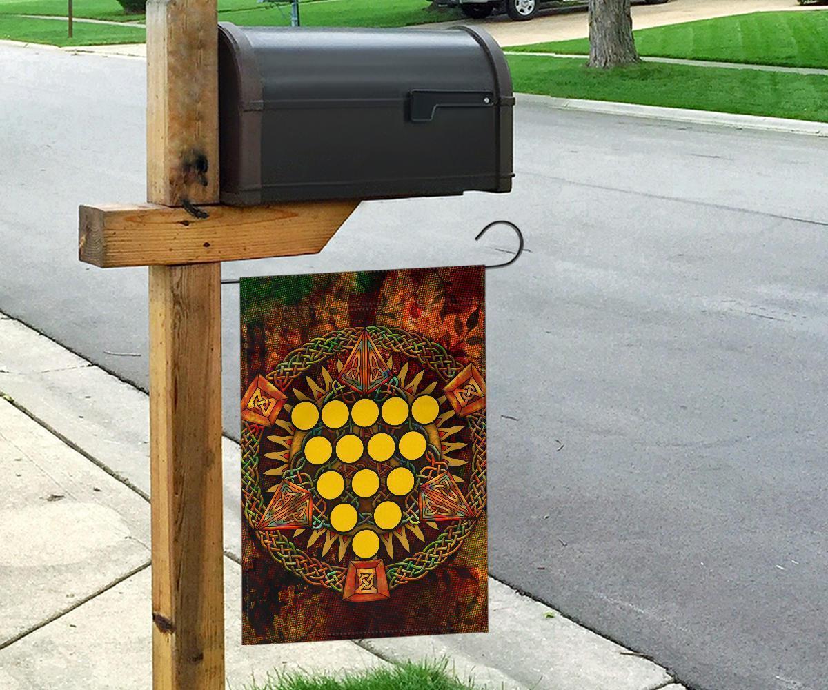 Cornwall Celtic Flag - Triangle Knotwork Autumn Style – Aljaira