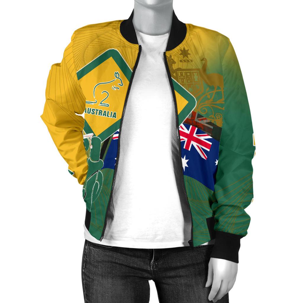 Bomber Jacket - Aus Flag and Coat Of Arms Jacket Kangaroo and Koala Si ...