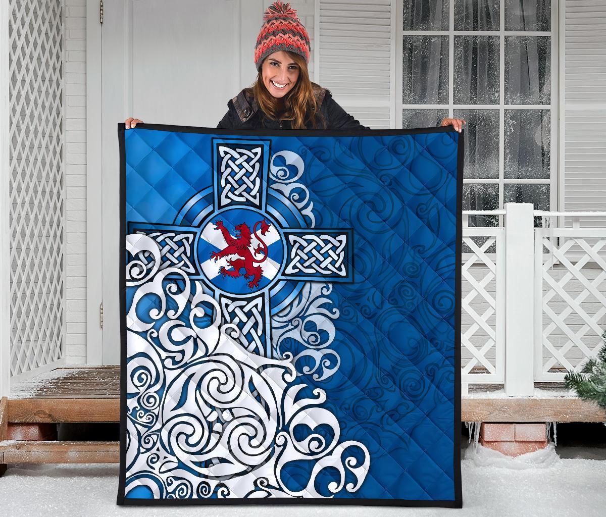 Scotland Celtic Premium Quilt - Scottish Flag and Lion – Aljaira