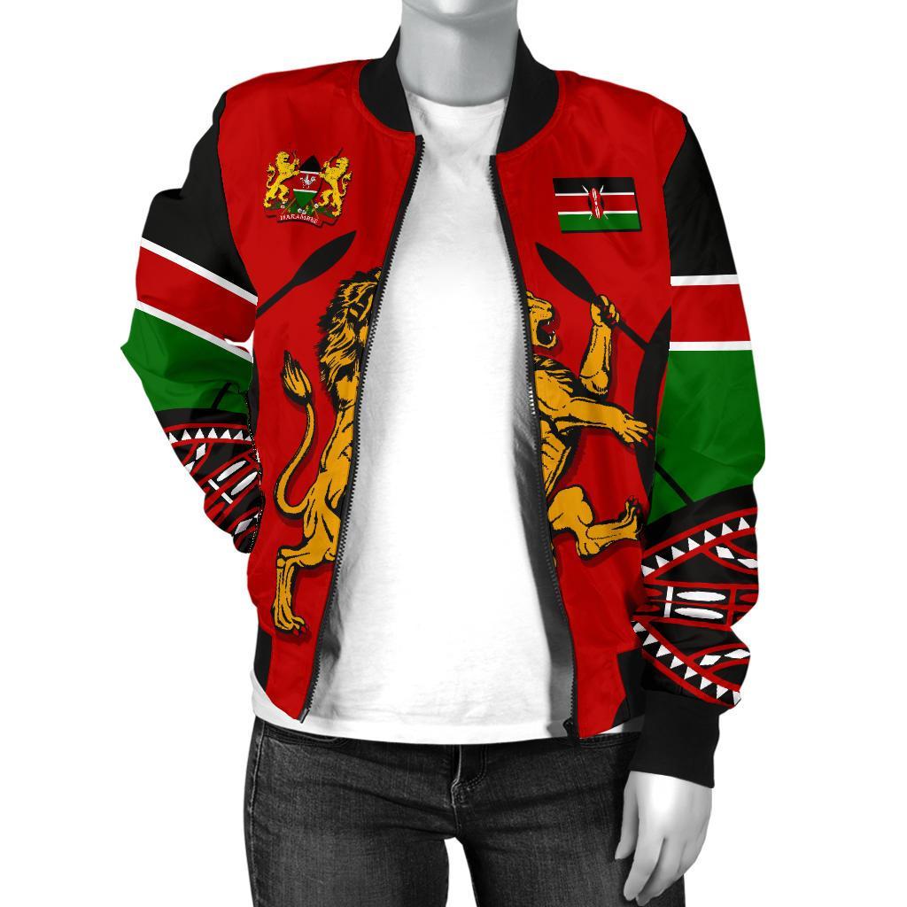 Kenya Rugby Lion Women Bomber Jacket Maasai Shield – Aljaira