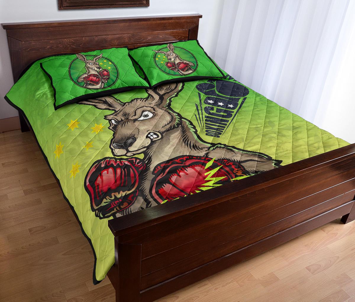 Quilt Bed Set - Kangaroo Boxing – Aljaira
