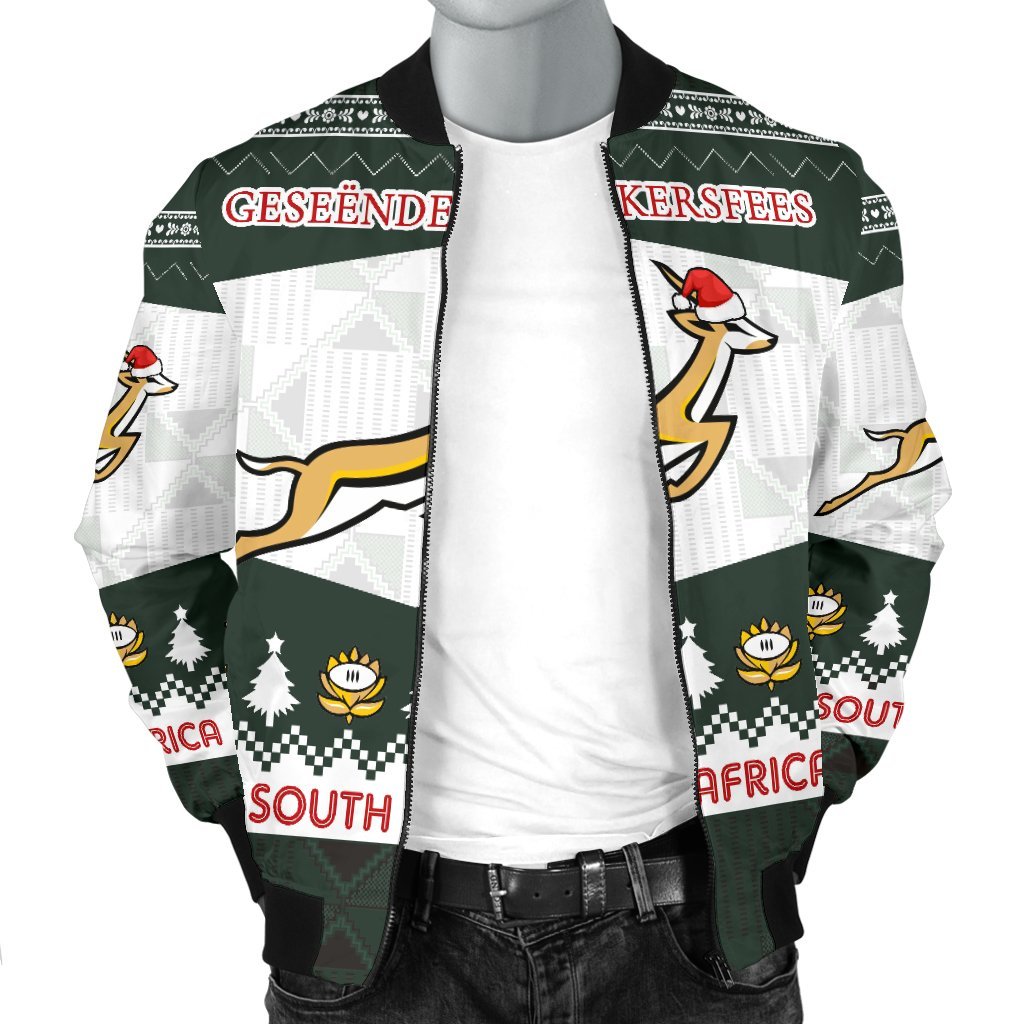 South Africa Springboks Christmas Bomber Jacket Men – Aljaira