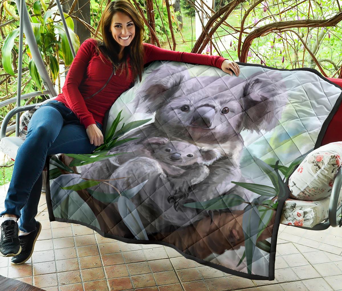 Premium Quilts - Koala Coverlets Family Painting – Aljaira