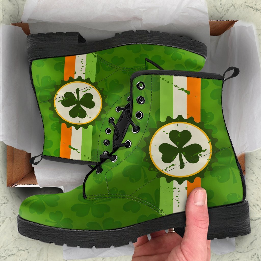 Ireland Celtic Leather Boots - Irish Flag – Aljaira