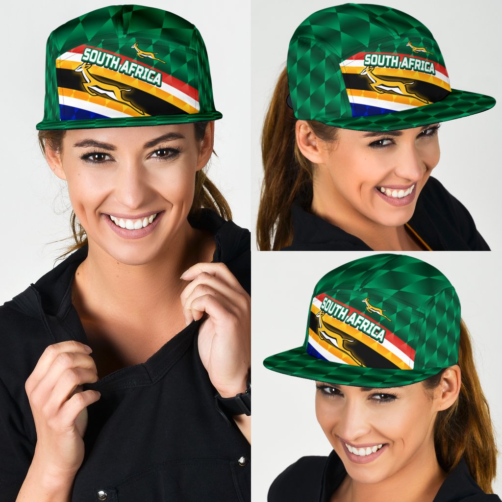 South Africa 5 Panel Hat Springboks Rugby Sporty Style – Aljaira