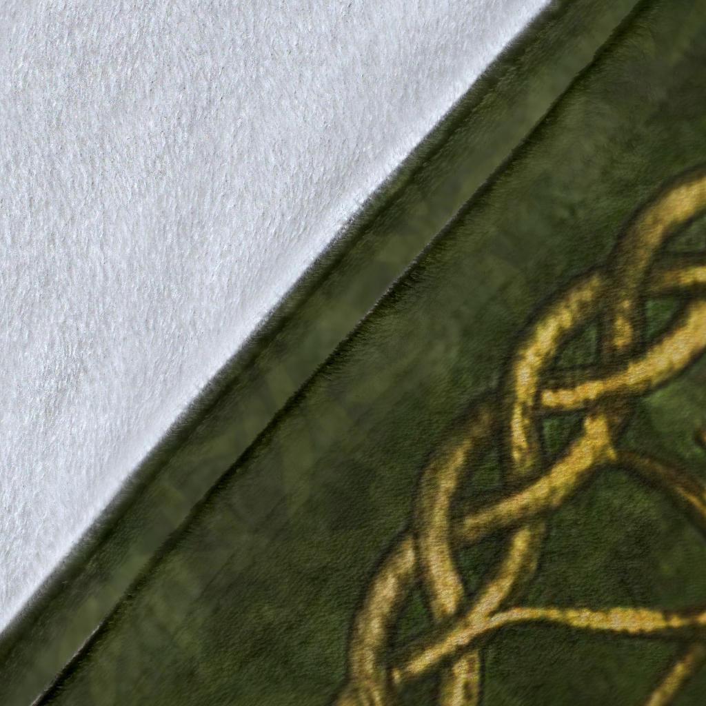 Wales Celtic Premium Blanket - Welsh Dragon With Celtic Tree – Aljaira