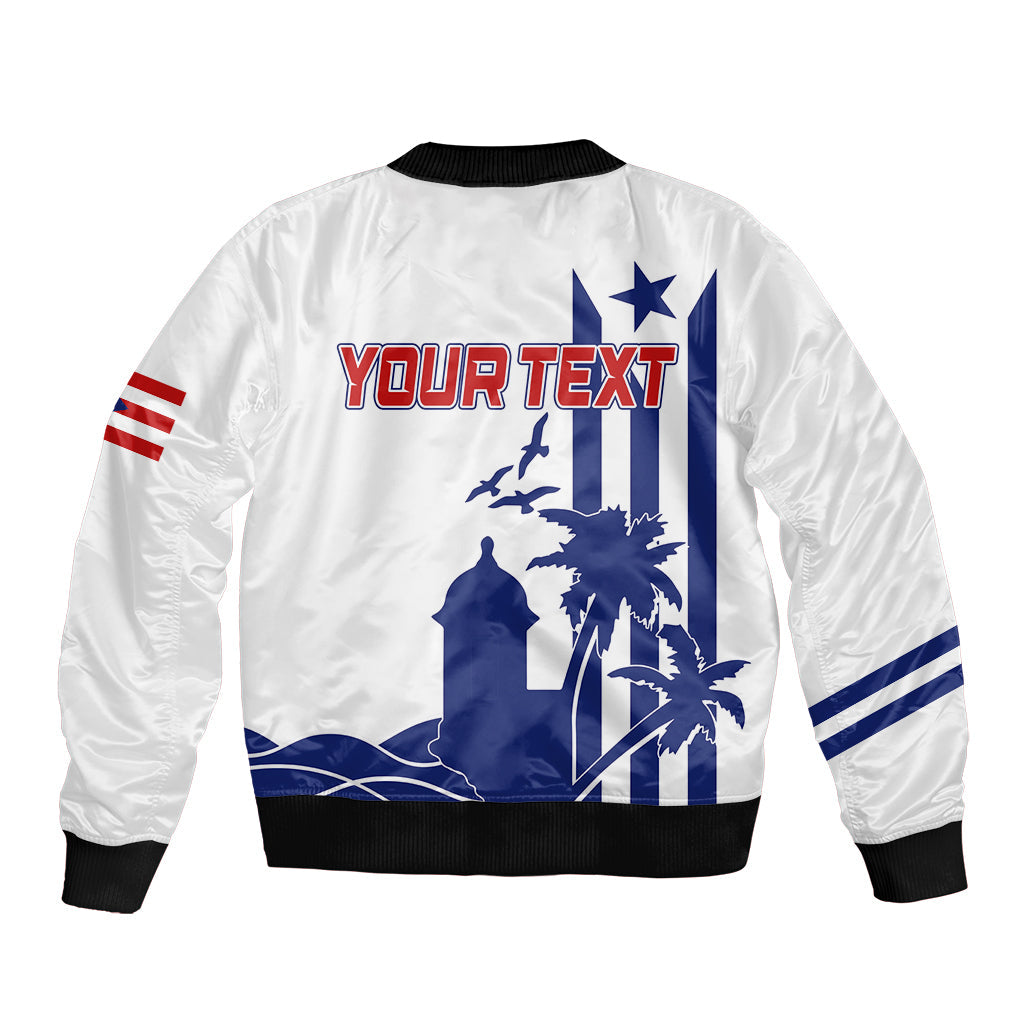 Personalised Puerto Rico Baseball El Morro Silhouette Bomber Jacket LT ...