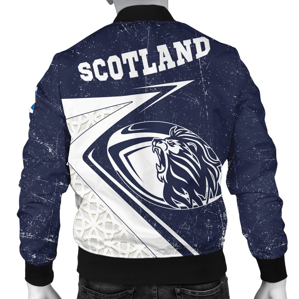 Scotland Rugby Men's Bomber Jacket - Celtic Scottish Rugby Ball Lion V ...
