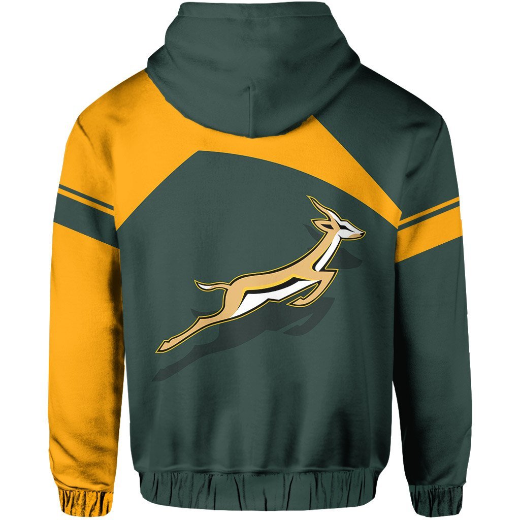 South Africa Springbok Zipper Hoodie - Vera Style – Aljaira