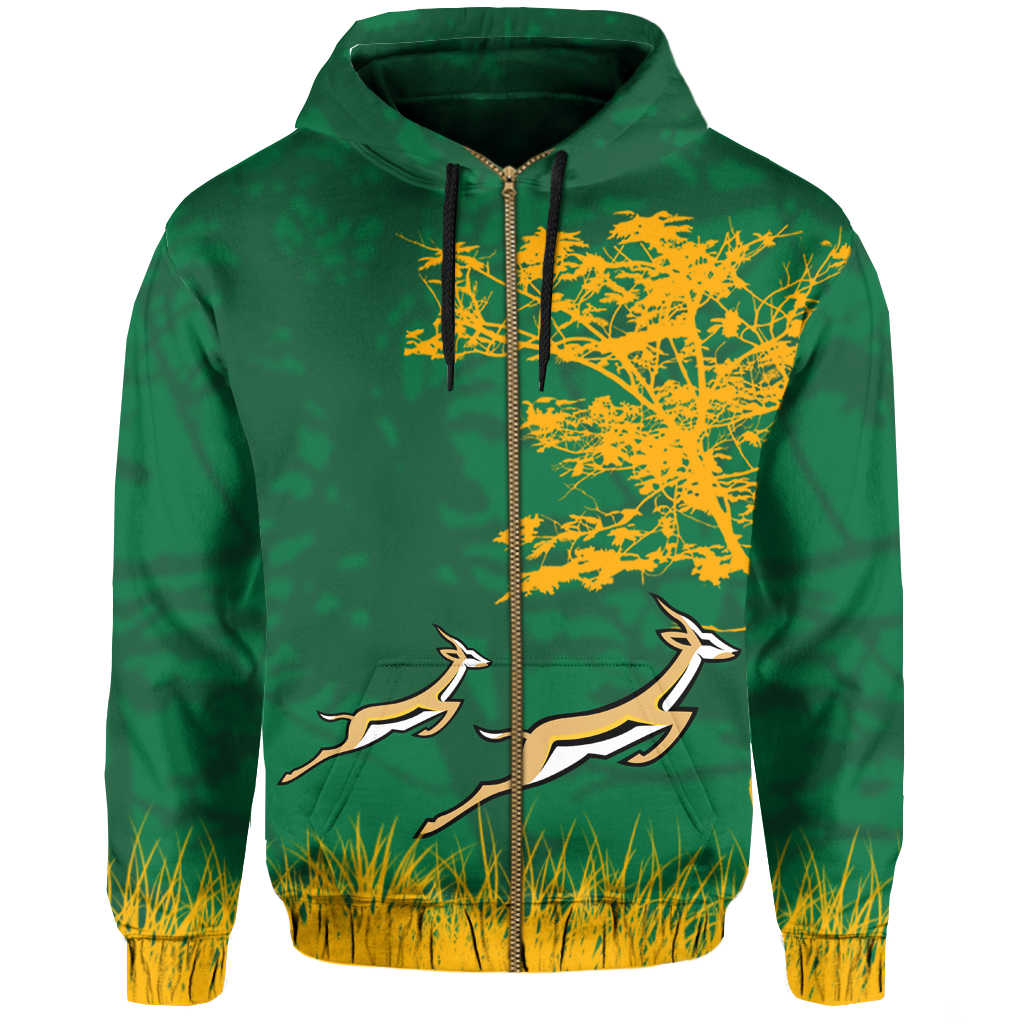 South Africa Springboks Hoodie (Zip - Up) – Aljaira