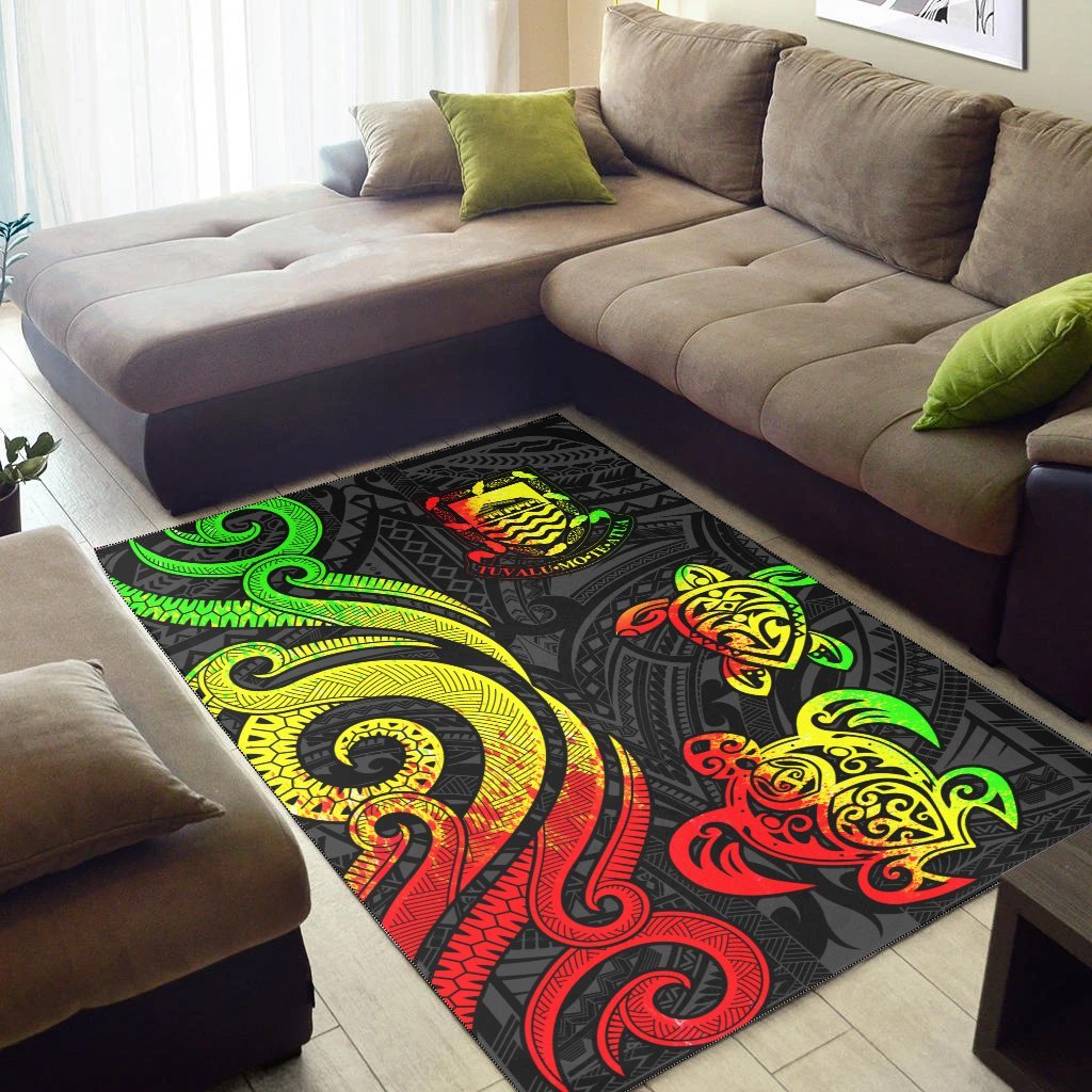 Tuvalu Area Rug - Reggae Tentacle Turtle – Aljaira