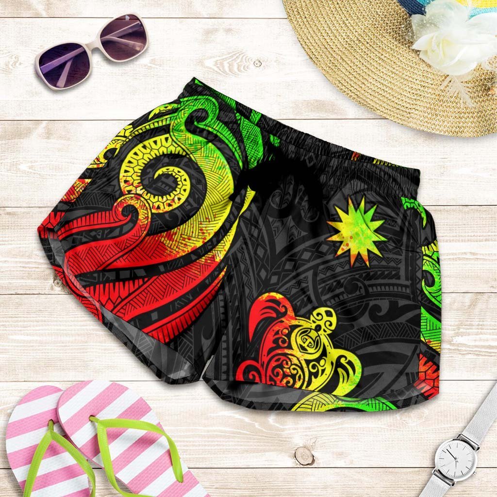 Nauru Women's Short - Reggae Tentacle Turtle – Aljaira