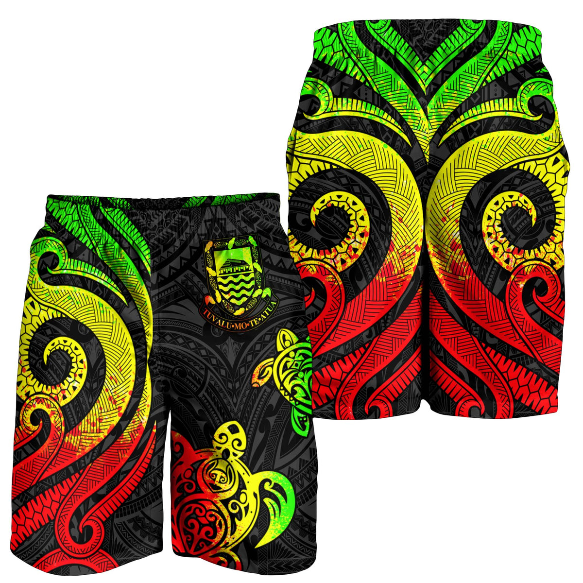 Tuvalu Men's Short - Reggae Tentacle Turtle – Aljaira
