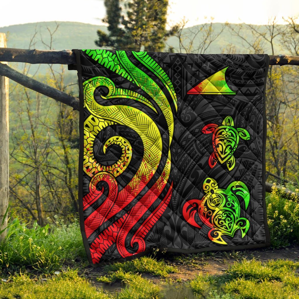 Tokelau Premium Quilt - Reggae Tentacle Turtle – Aljaira