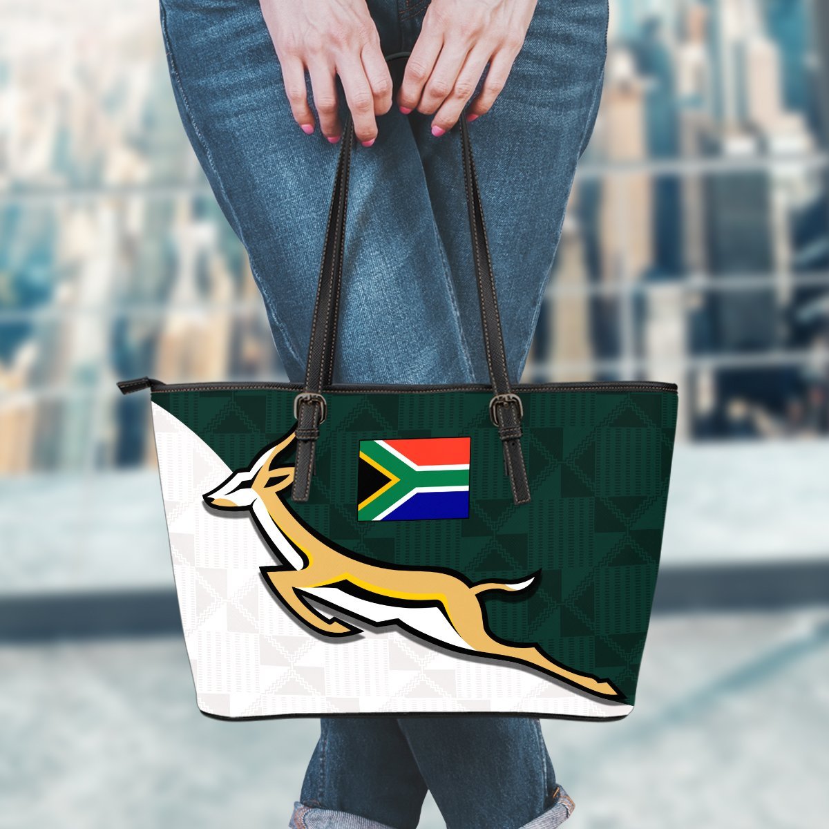 South Africa Springboks Forever Small Leather Tote – Aljaira