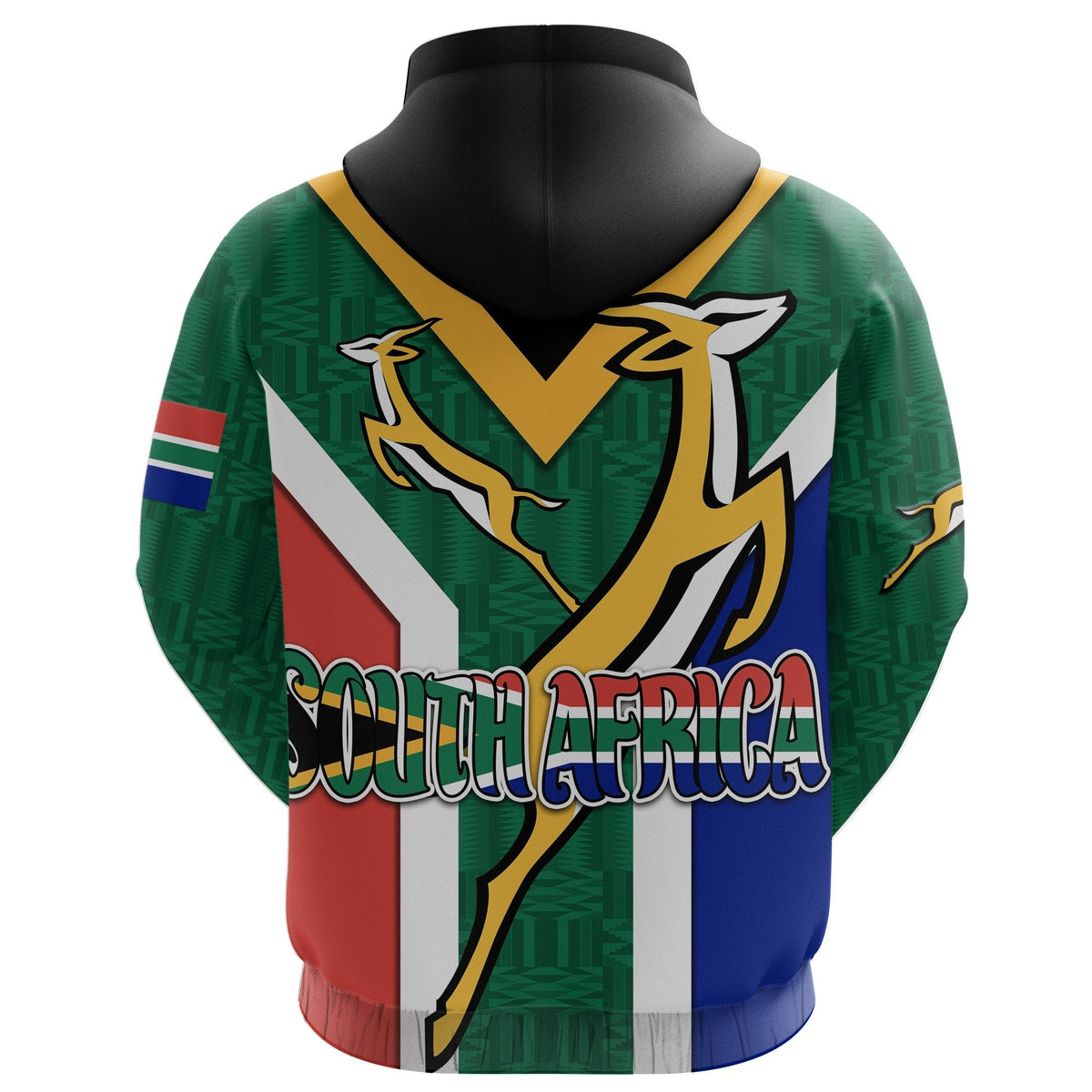 South Africa Zip Hoodie Springboks Rugby Be Proud – Aljaira