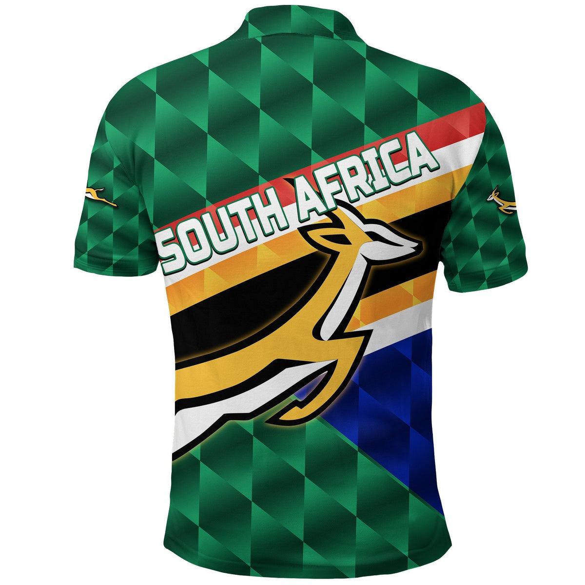 South Africa Polo Shirt Springboks Rugby Sporty Style – Aljaira
