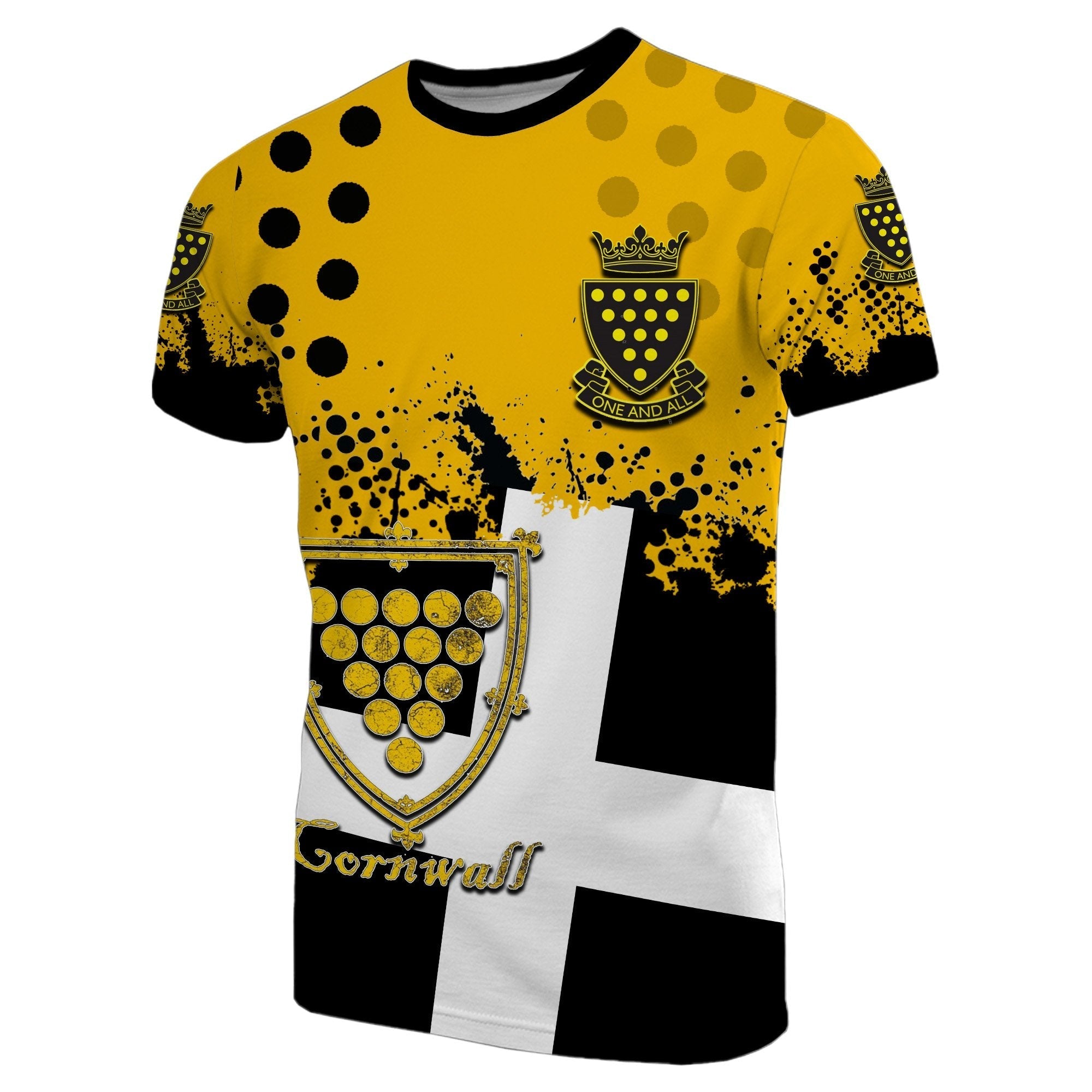 Cornwall T shirt Rugby Flag Version – Aljaira