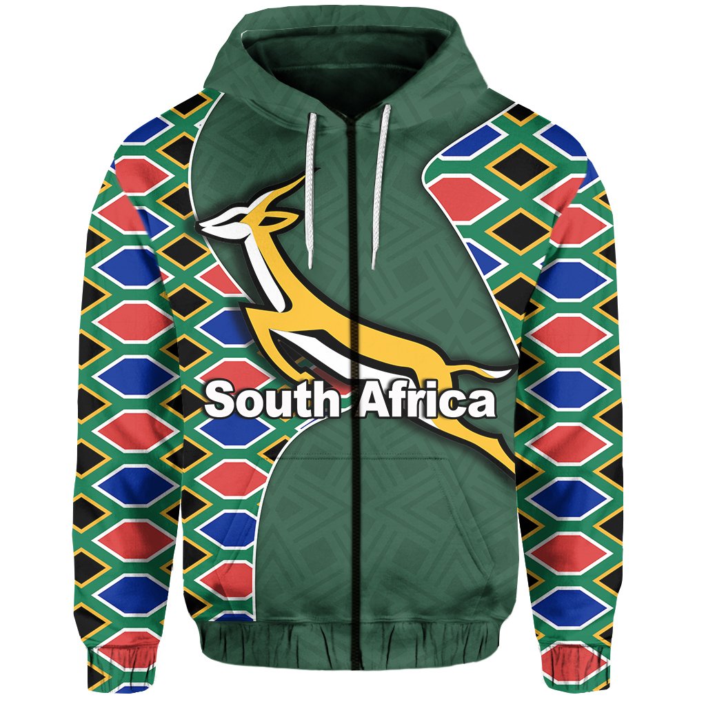 South Africa Springboks Zip - Hoodie Style – Aljaira